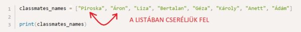 Listák és utasítások - PythonProject